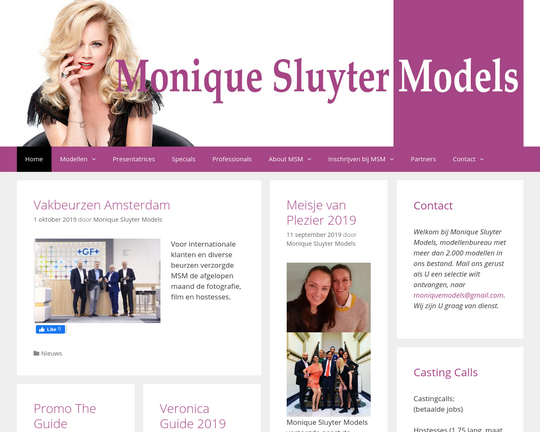 Monique Sluyter Models - 2 Reviews - Vergelijk Modellenbureaus